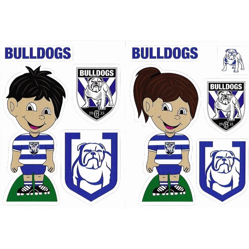 Buy Canterbury Bulldogs NRL Boy Girl Logo Decal Stickers - MyDeal