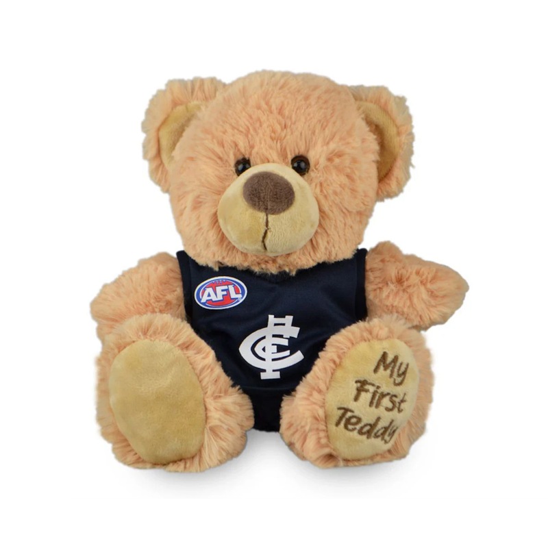 Buy Carlton Blues AFL First Teddy Bear 23cm Plush Stuffed Animal - MyDeal