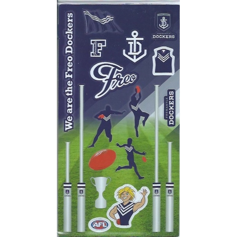 Buy Fremantle Dockers AFL Magnet Sheet * 20 Magnets Per Sheet - MyDeal