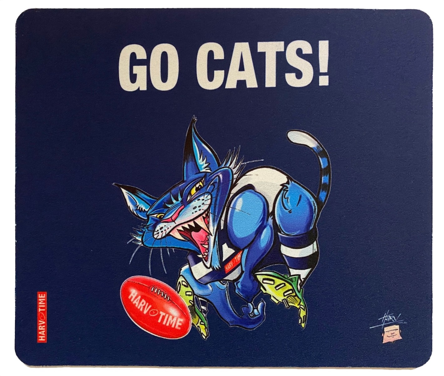 Buy Go Cats Mascot Paul Harvey Design Coaster - MyDeal Australia