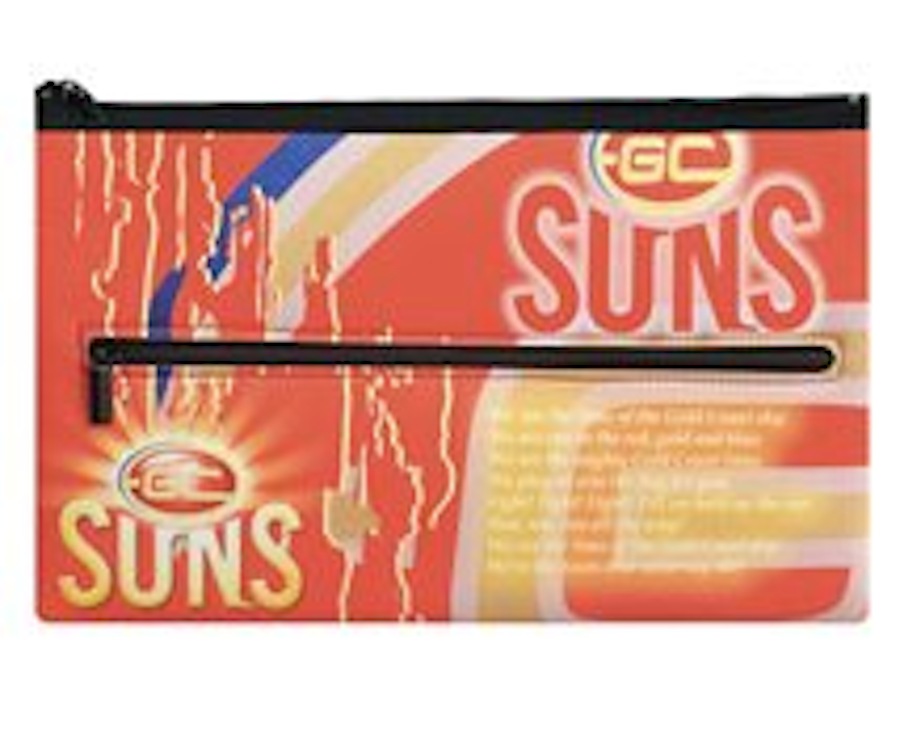 Buy Gold Coast Suns AFL Large Pencil Case with Team Song! - MyDeal ...