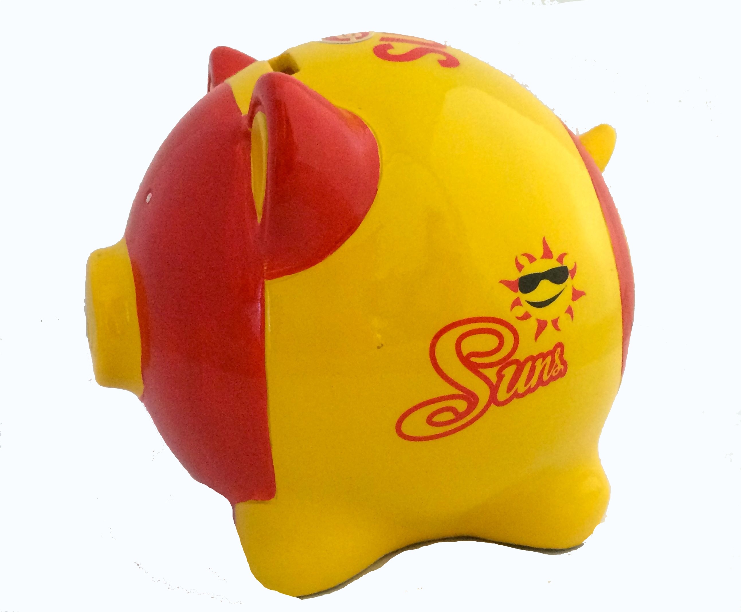 Buy Gold Coast Suns AFL Piggy Bank Pig Money Box - MyDeal Australia