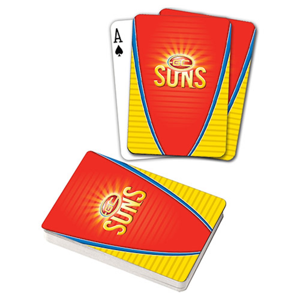Buy Gold Coast Suns AFL Standard Playing Cards - MyDeal Australia