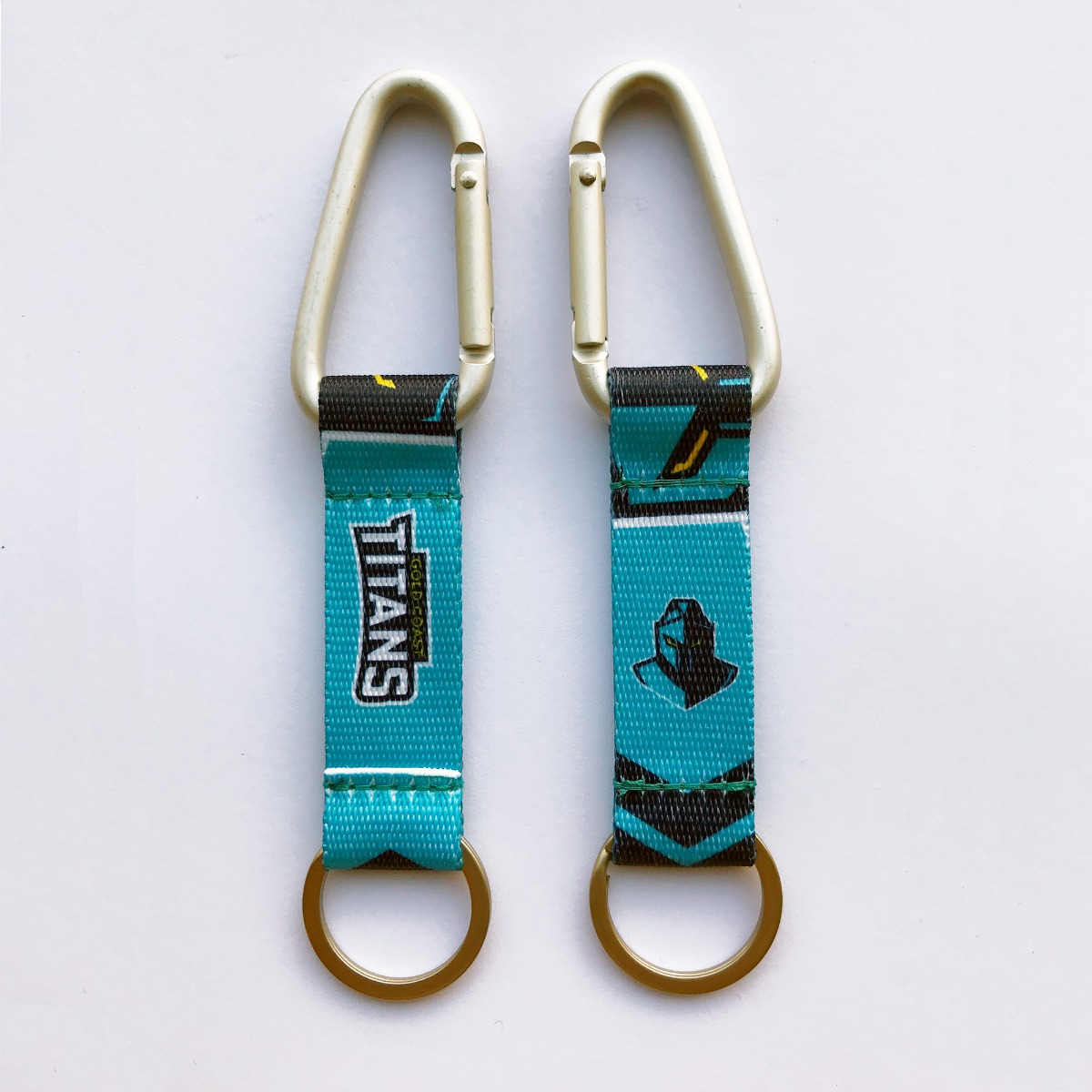 Buy Gold Coast Titans NRL Carabiner Team Logo Keyring - MyDeal Australia