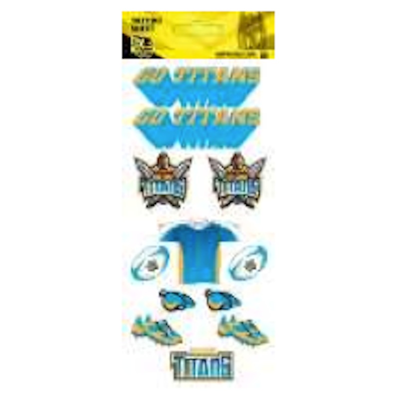 Buy Gold Coast Titans NRL Temporary Team Tattoo Sheet - MyDeal