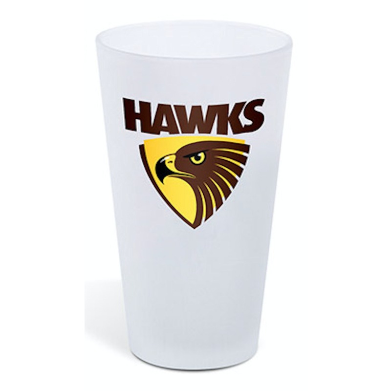 Buy Hawthorn Hawks Afl 500mls Frosted Conical Drinking Glass Mydeal