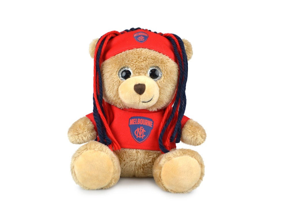 Buy Melbourne Demons AFL Sparkle Fanatic Bear 20cm Plush Stuffed Animal ...