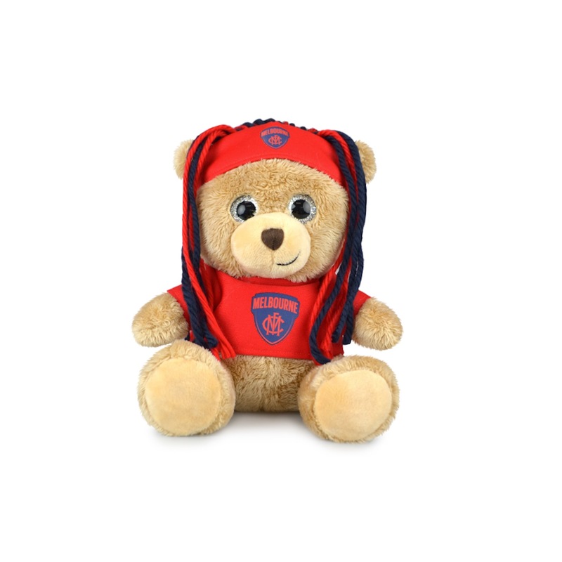 Buy Melbourne Demons AFL Sparkle Fanatic Bear 20cm Plush Stuffed Animal ...