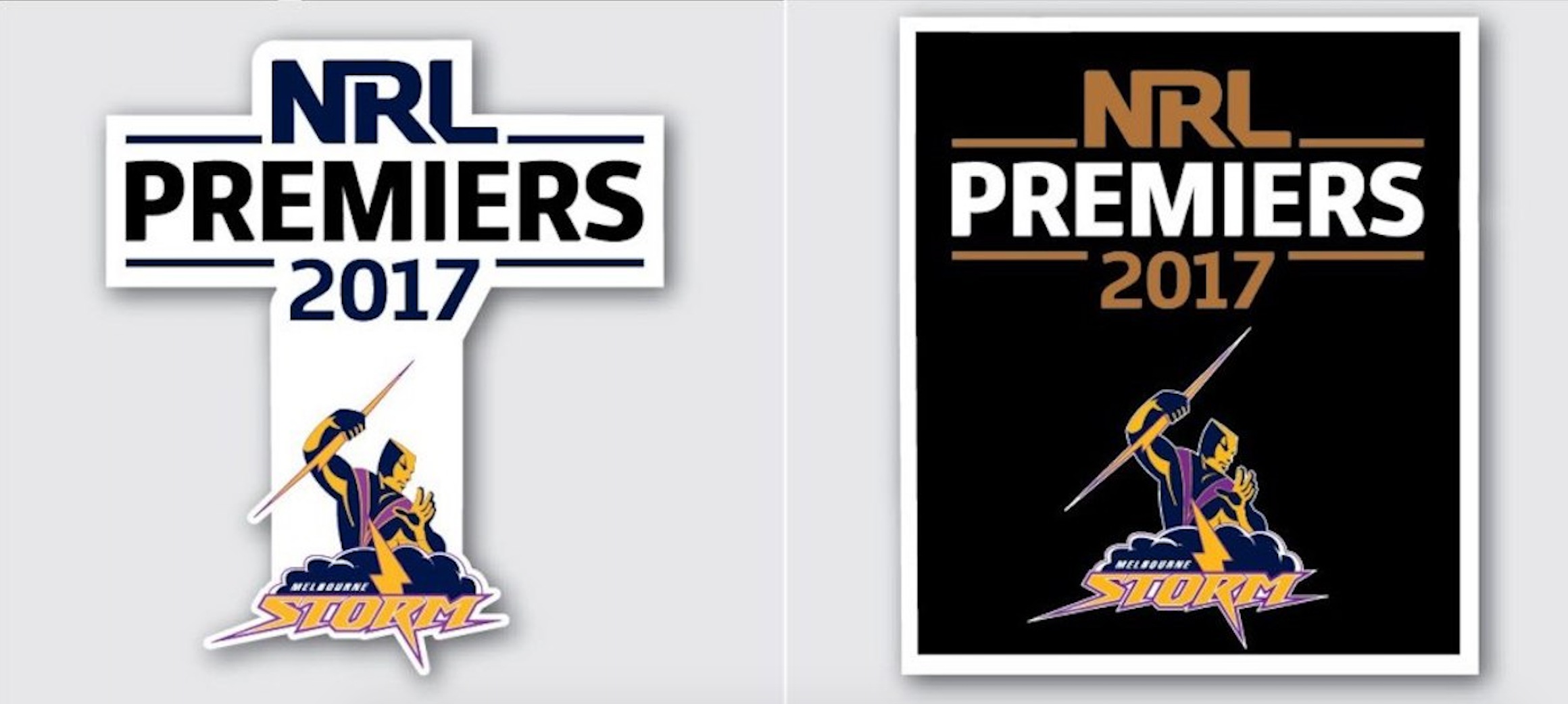 Buy Melbourne Storm NRL 2017 Premiers Mini Premiership Decal Stickers ...