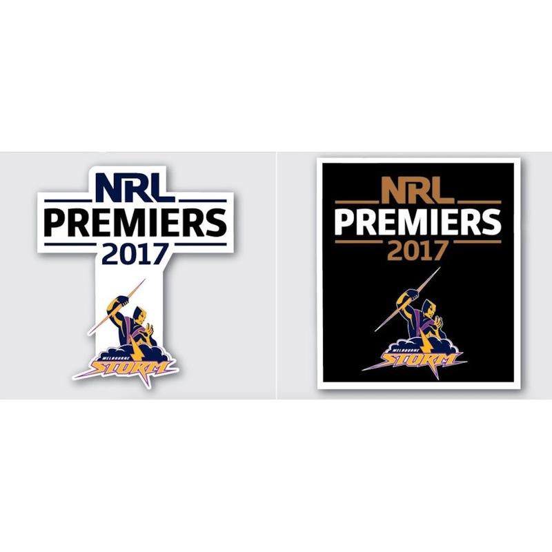 Buy Melbourne Storm NRL 2017 Premiers Mini Premiership Decal Stickers ...
