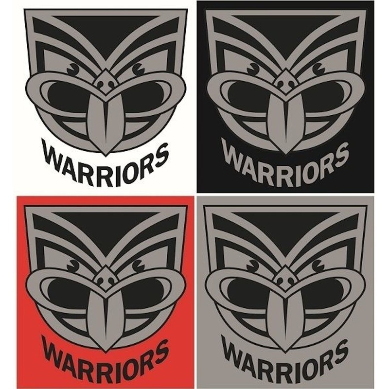 Buy New Zealand Warriors NRL 4 Logo Decals Stickers - MyDeal