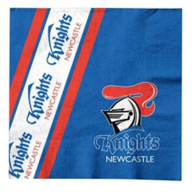 Buy Newcastle Knights NRL 12 Pack Team Logo Birthday Paper Party ...