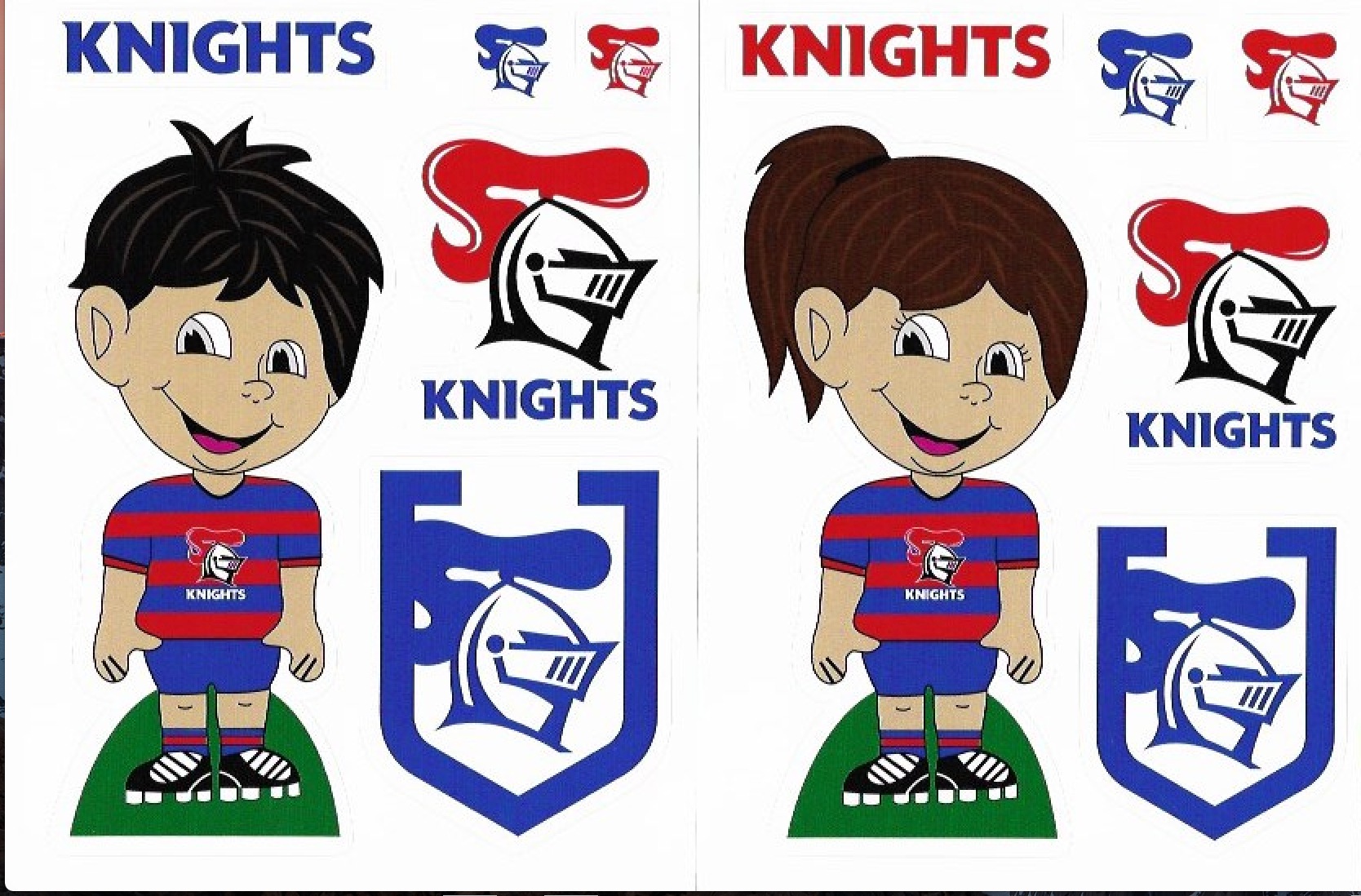 Buy Newcastle Knights NRL Boy Girl Logo Decal Stickers - MyDeal Australia