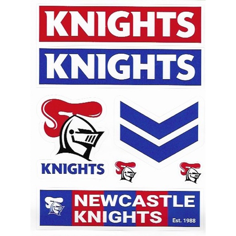 Buy Newcastle Knights NRL Wordmark Logo Decal Stickers - MyDeal