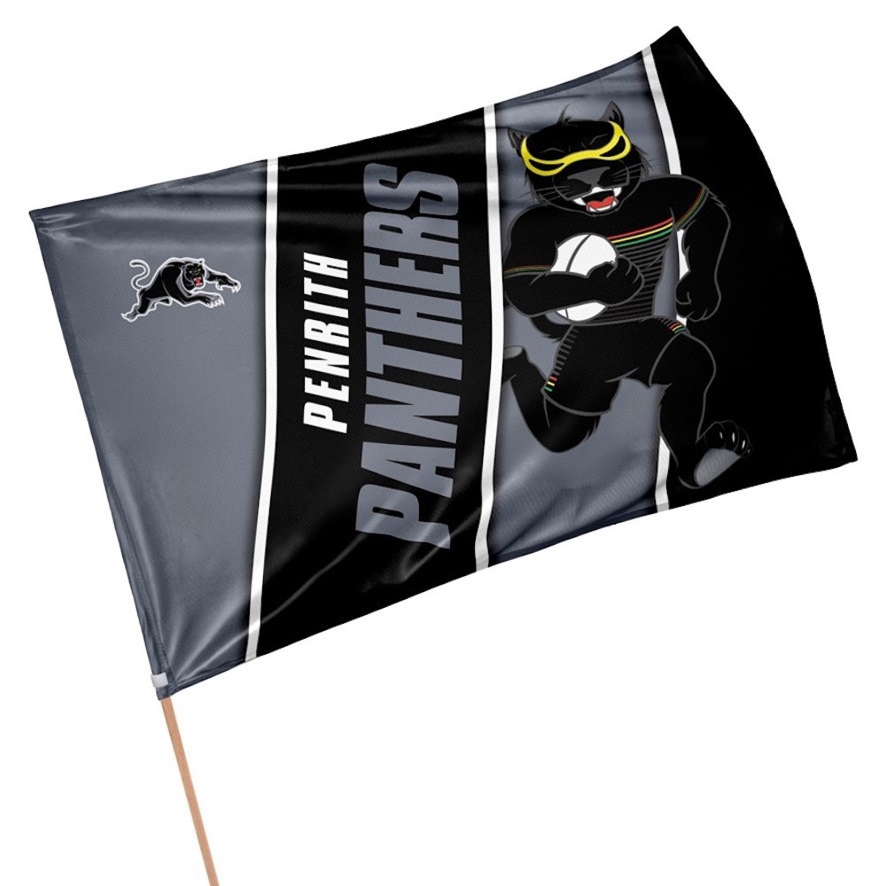 Buy Penrith Panthers NRL Retro Mascot Game Day Flag * On a pole ...