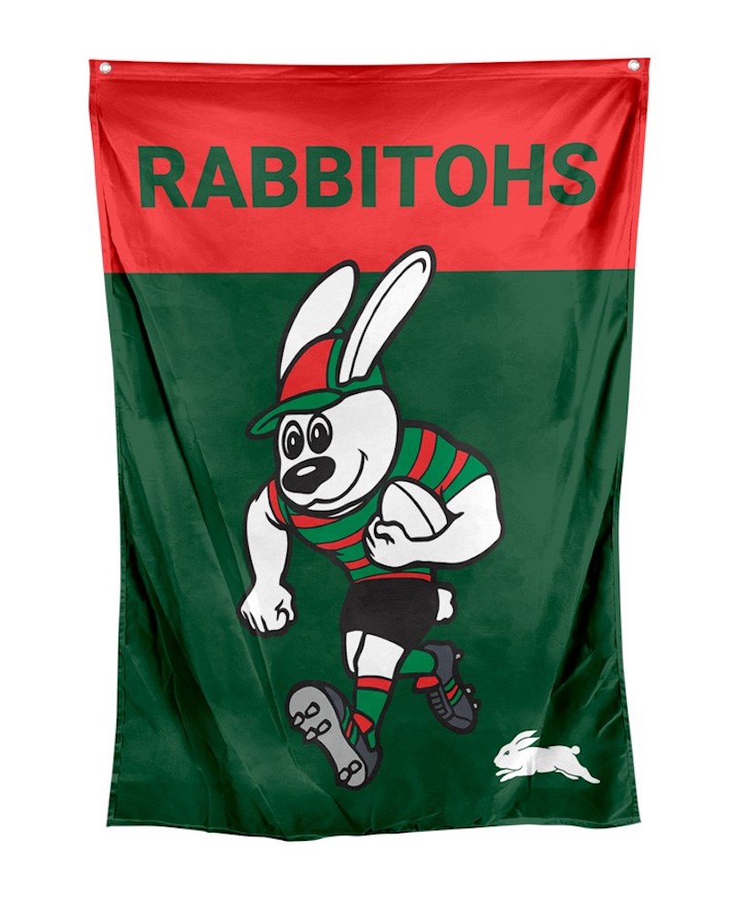 Buy South Sydney Rabbitohs NRL Team Mascot Cape or Wall Flag - MyDeal ...