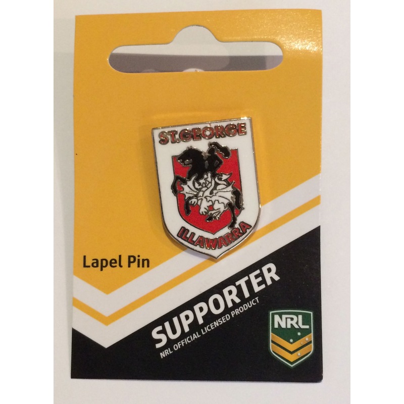 Buy St George Dragons NRL Team Logo Lapel Pin Metal Badge - MyDeal