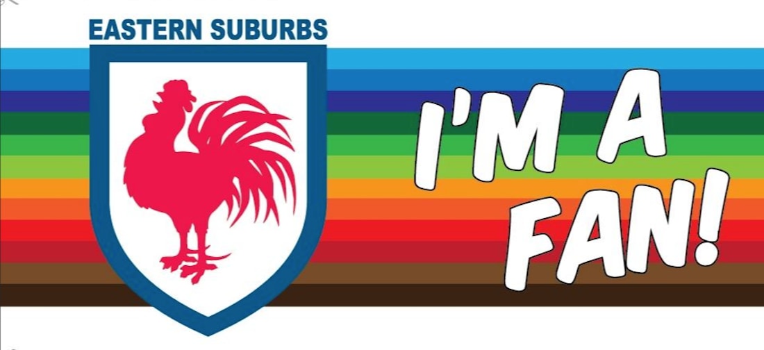 Buy Sydney Roosters NRL Heritage Bumper Sticker Decals - MyDeal Australia