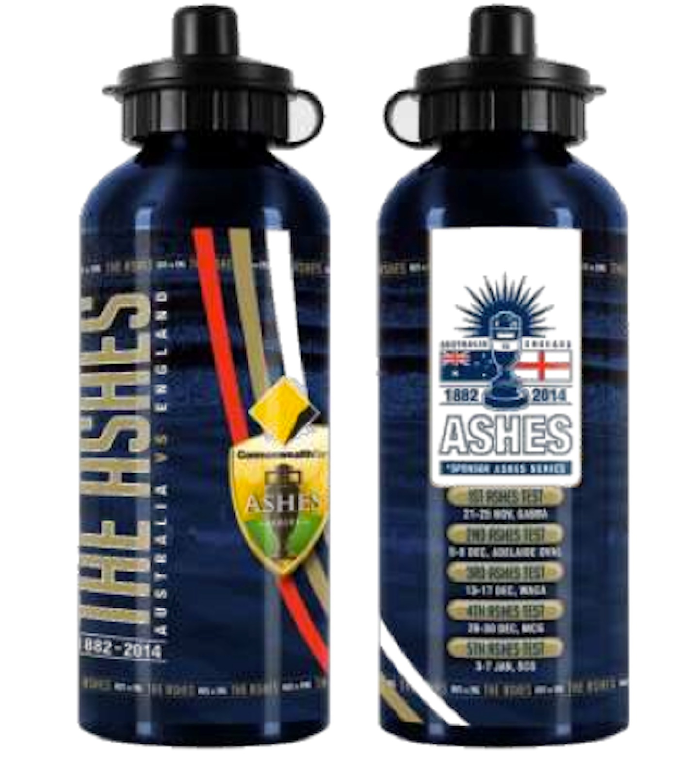 Buy The Ashes 2013 Cricket Test Match Fixtures Aluminium Drink Bottle ...
