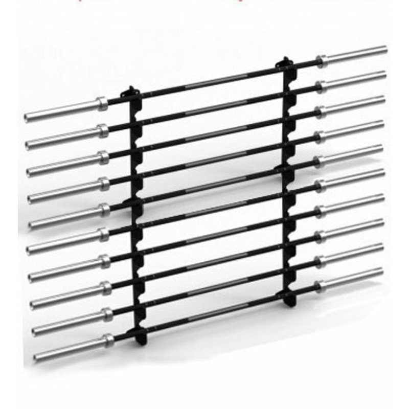 Buy Wall Mounted Olympic Barbell Rack - Holds 10 Barbells - MyDeal