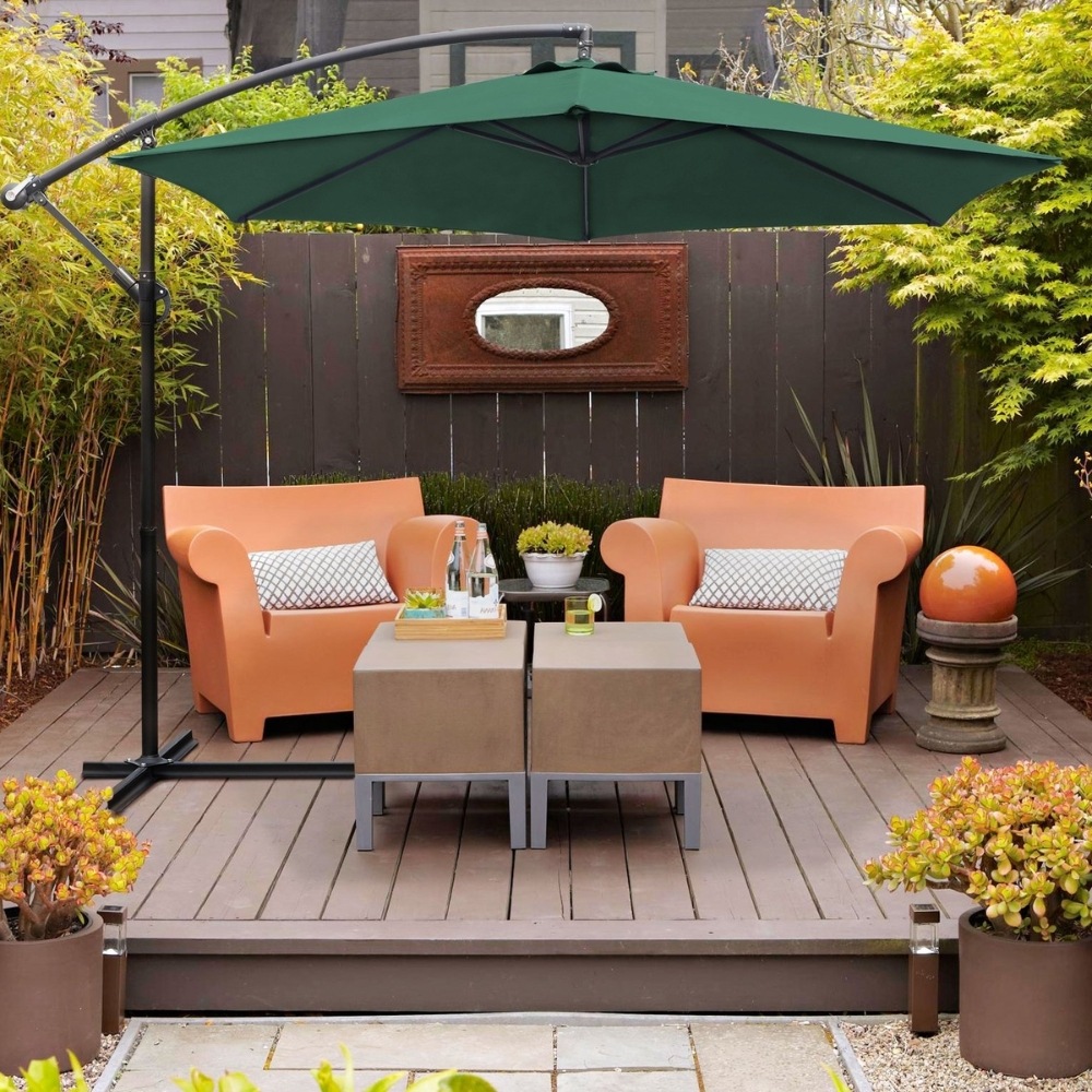 Buy Oasis Outdoor Umbrella 3.5m Cantilever Garden Parasol Aluminium ...