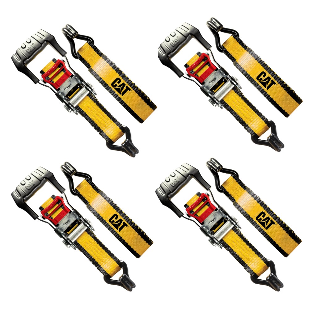 Buy CAT Ratchet Tie Down Straps Set 4.87m Adjustable Strap Cargo Heavy ...