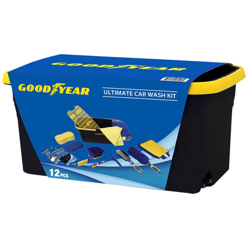 Buy Goodyear Ulitimate Car Wash Kit All in One Cleaning Detailing Set ...
