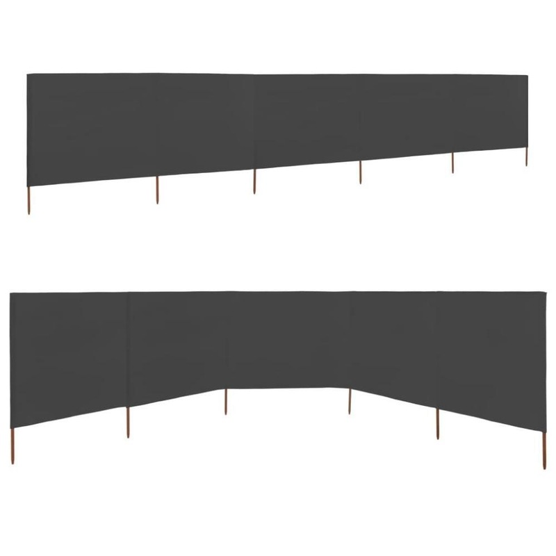 Buy Outdoor Wind Break Screen 5 Panel Windscreen Garden Partition ...