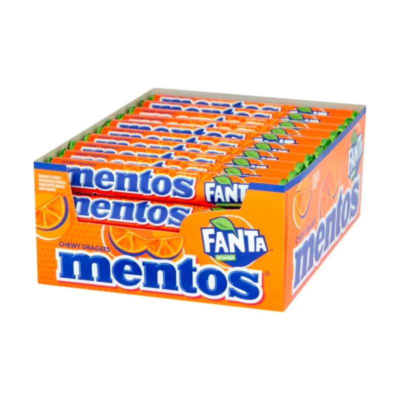 Buy Mentos Fanta Orange Flavour Bulk Pack 40 Rolls - MyDeal