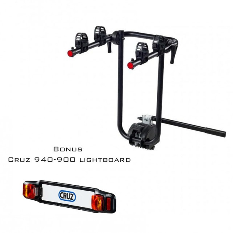 Buy Cruz Bike Carrier For Towbar Mounting Frame 2 Bikes With Lightboard ...