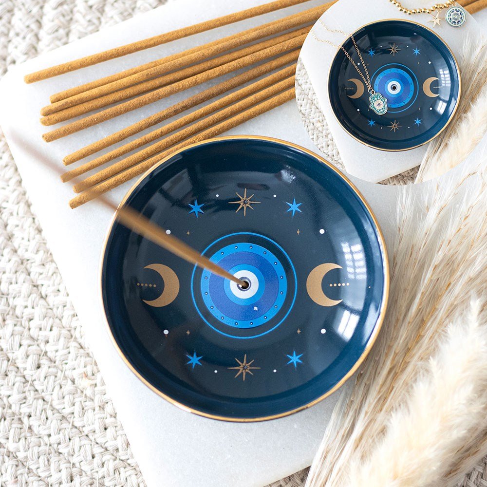 Buy Blue All Seeing Eye Print Incense Holder - MyDeal Australia