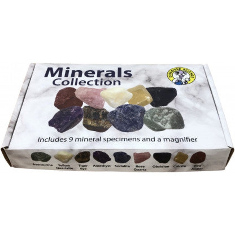 Buy Minerals Collection Specimens and Magnifier - MyDeal