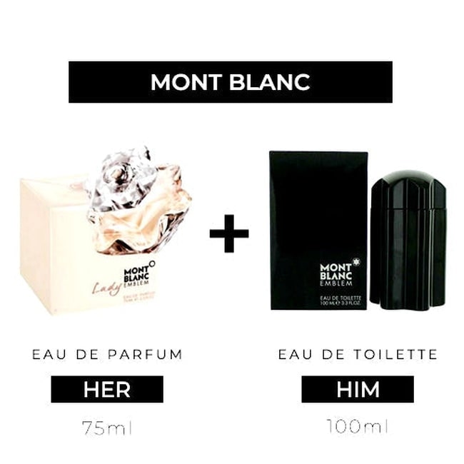 Buy Lady Emblem 75ml EDP Women + Emblem 100ml EDT Men by Mont Blanc ...