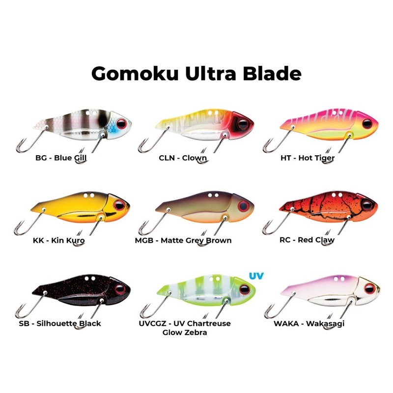 Buy 13gm Storm Gomoku Ultra Blade Lure - Rigged with Premium VMC Double Hooks - MyDeal
