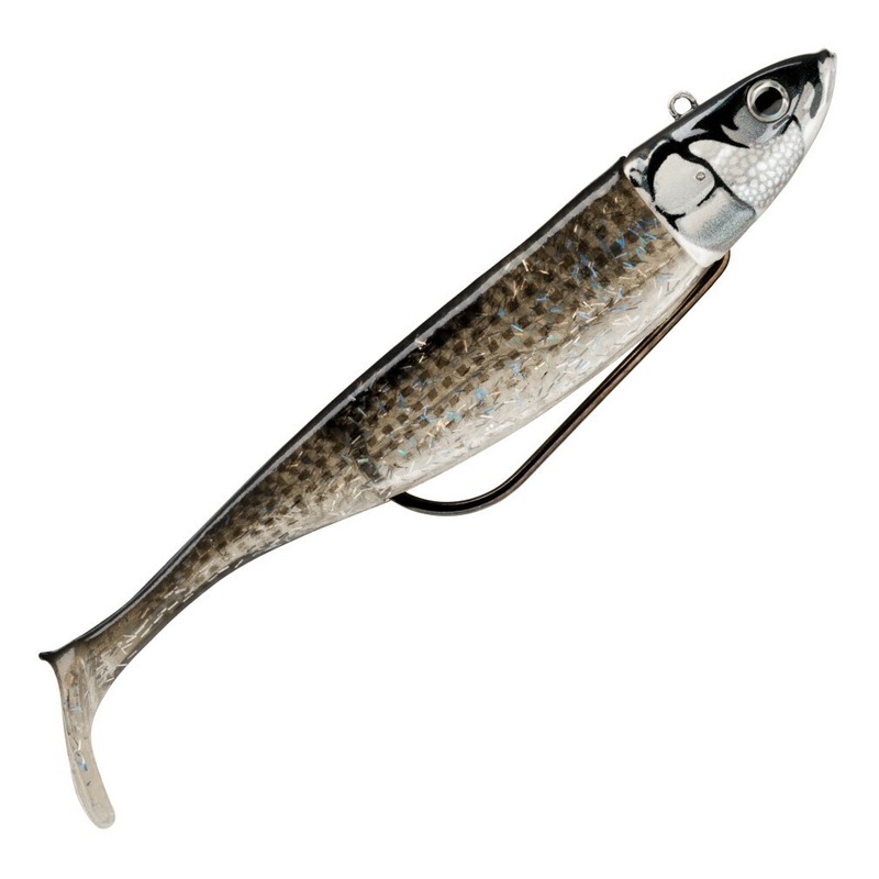 Buy 2 Pack of Rigged 12cm Storm Biscay Shad Soft Body Fishing Lures ...