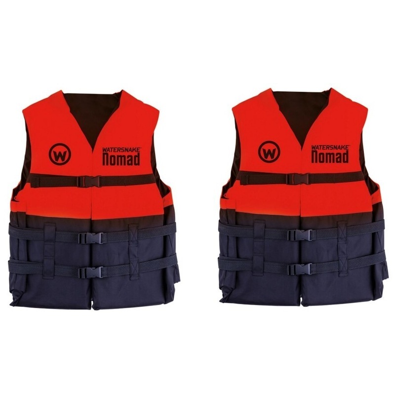 Buy 2 X Watersnake Nomad Adult or Child Life Jackets - Red Level 50 ...