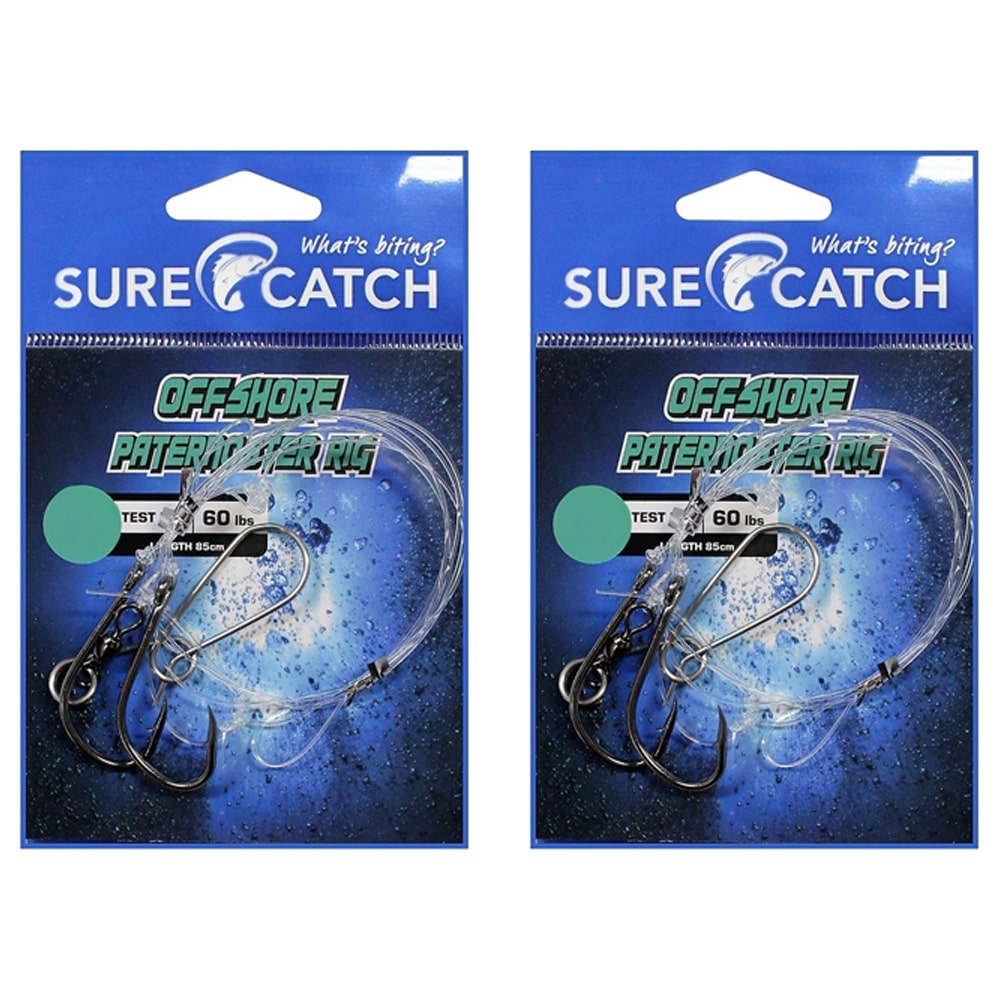 Buy 2x Surecatch 60lb Offshore Paternoster Fishing Rig Sharpened Hook ...