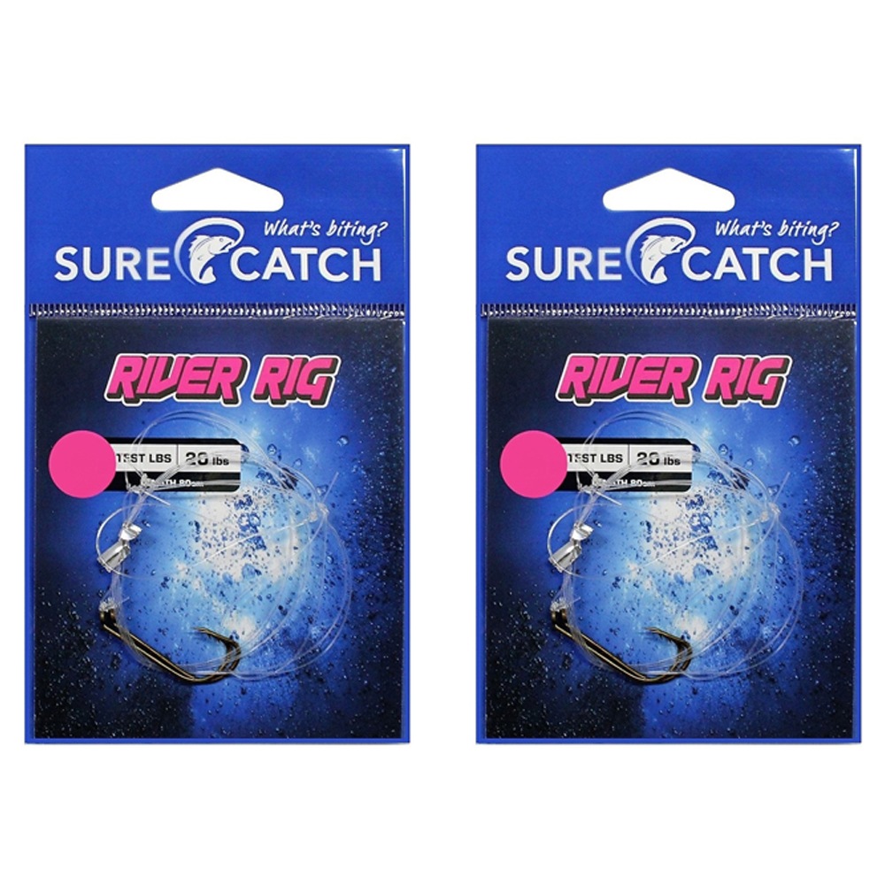Buy 2x Surecatch Pre-Tied River Rig Bronze Hook Ready To Use Fishing ...