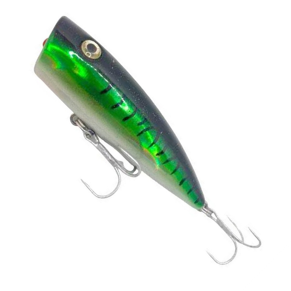 Buy 65mm Green Popper Fishing Lure - Popping Surface Lure - MyDeal ...