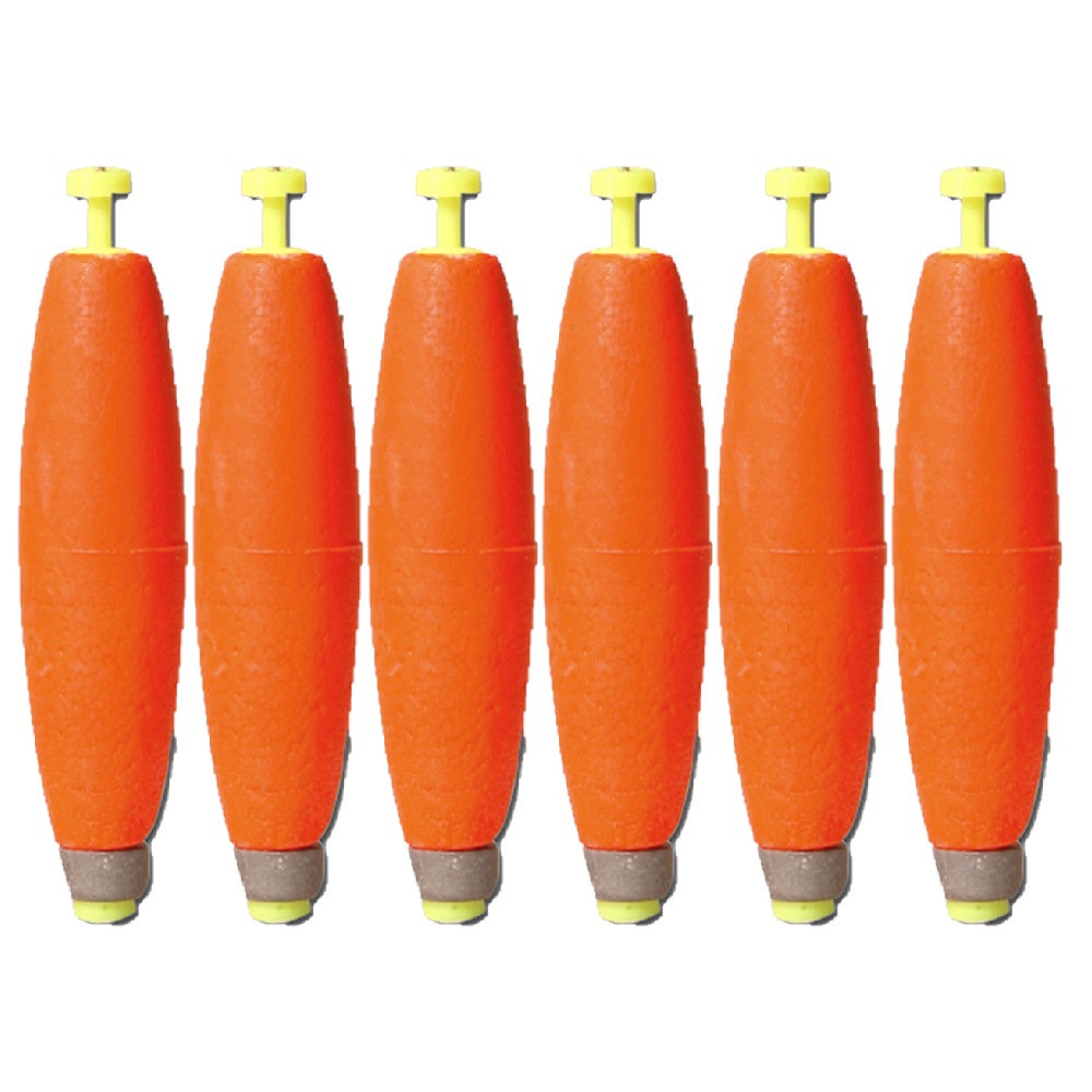 Buy 6PK SureCatch Highly Visible Tough Durable Torpedo Weighted Foam ...