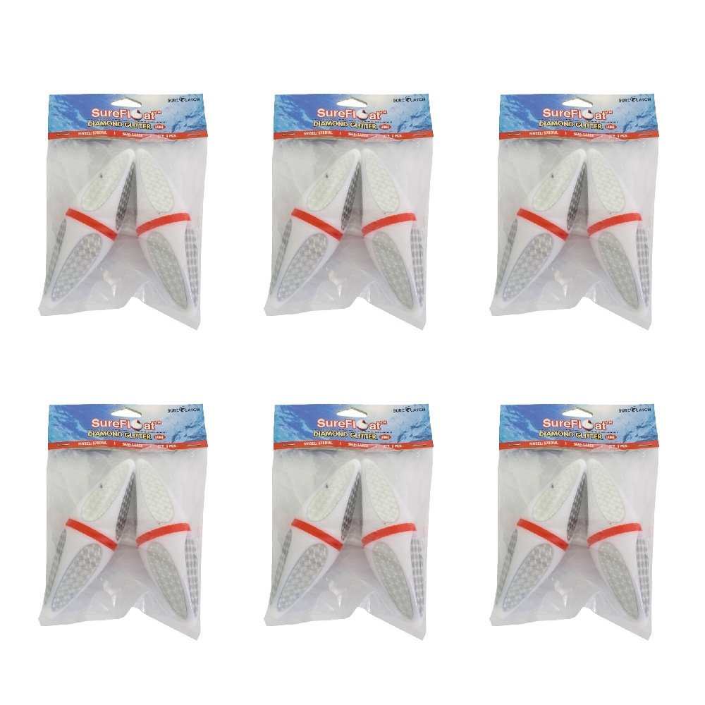 Buy 6x 2pc SureCatch Large Diamond Glitter Floats To Attract Pelagic ...