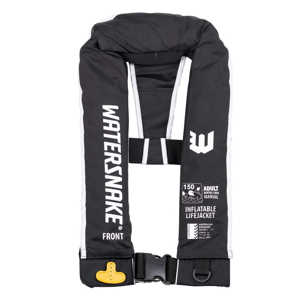 Buy Black Watersnake Manual Inflatable PFD - Level 150 Adult Life ...