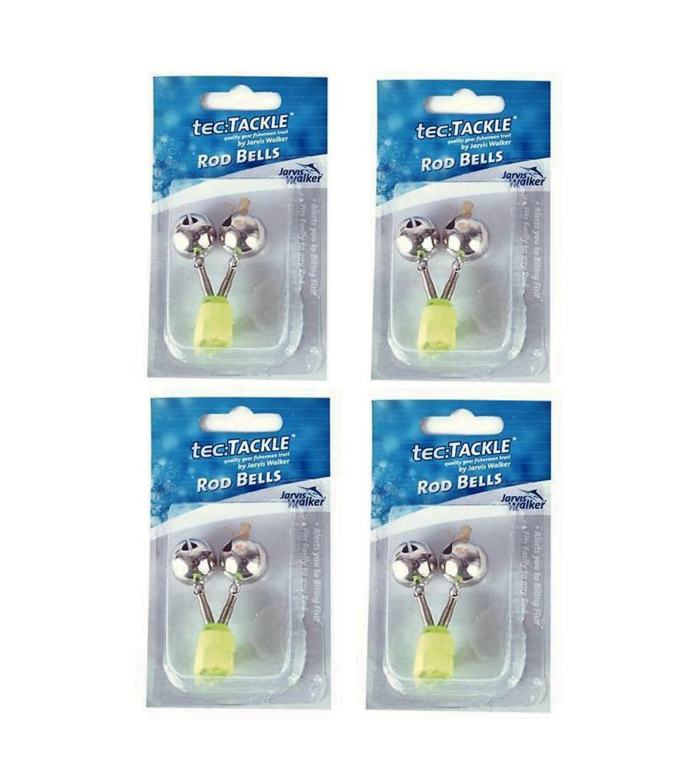 Buy Bulk 4 Pack Jarvis Walker Double Fishing Rod Bells - Luminous ...