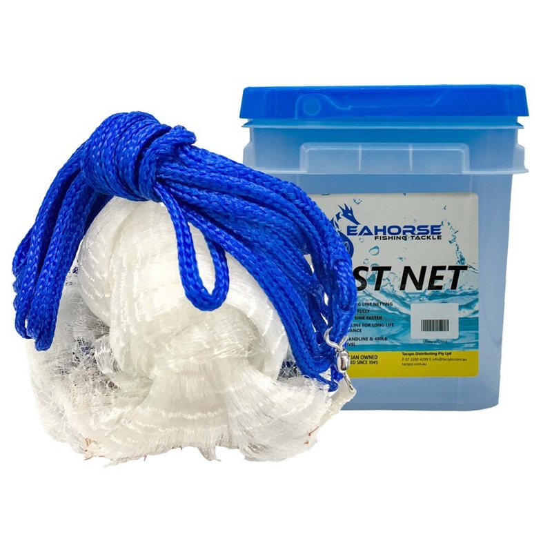 Buy Seahorse Bottom Pocket 6ft Mono Cast Net with 1 Inch Mesh - MyDeal