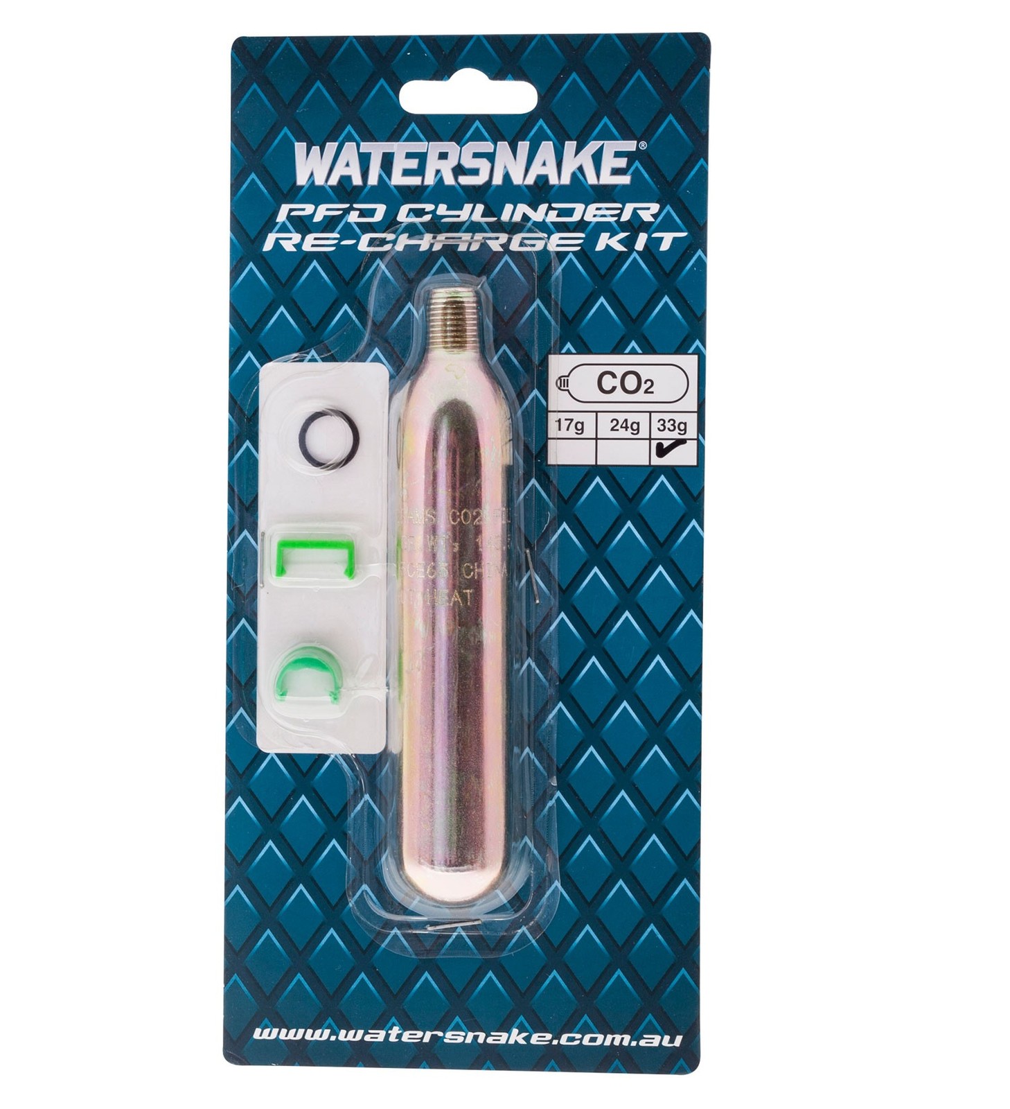 Buy Watersnake 33gm Inflatable Adult PFD Cylinder Recharge Kit with ...