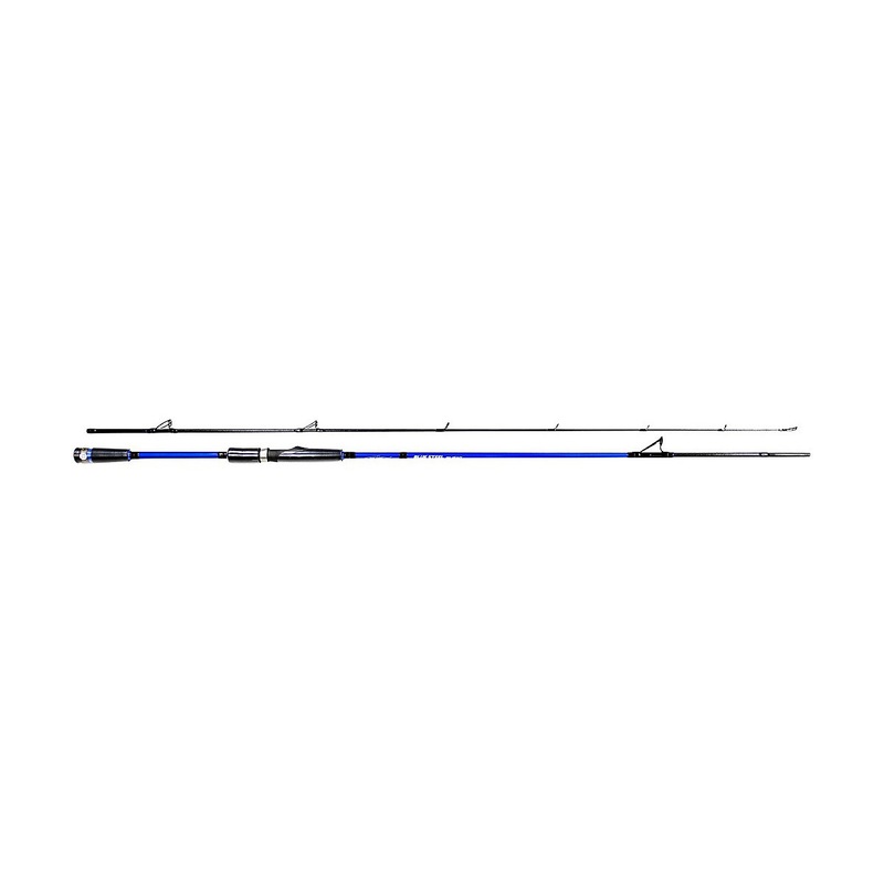 Buy Wilson Blue Steel 2 Piece Fishing Rod - Metallic Blue Spin Rod - MyDeal