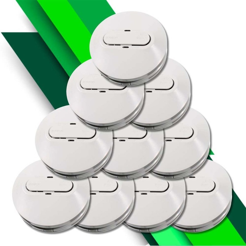 Buy Clipsal 755PSMA4-10Bundle - 10 x Photoelectric Smoke Alarm 240v/9v ...
