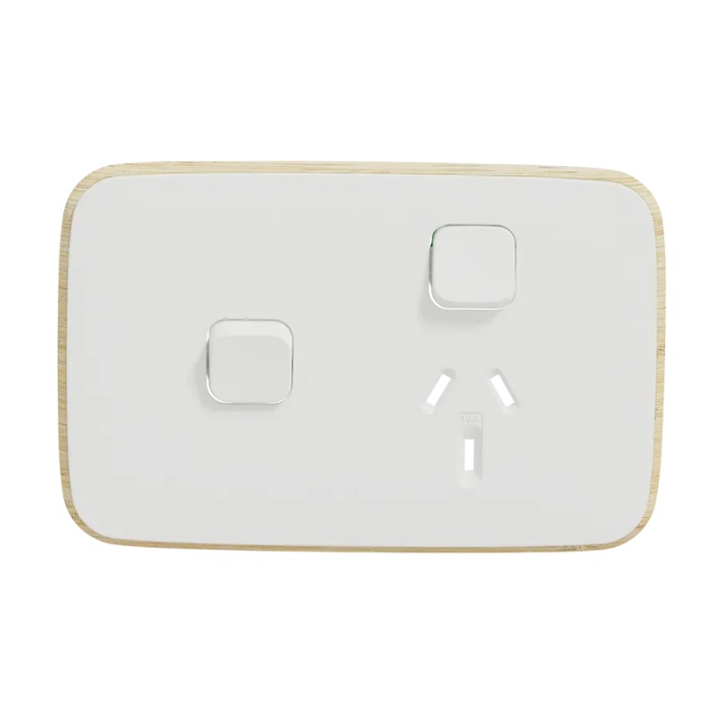 Buy Clipsal Iconic ARCTIC WHITE Essence Skin Socket Switch Horizontal ...