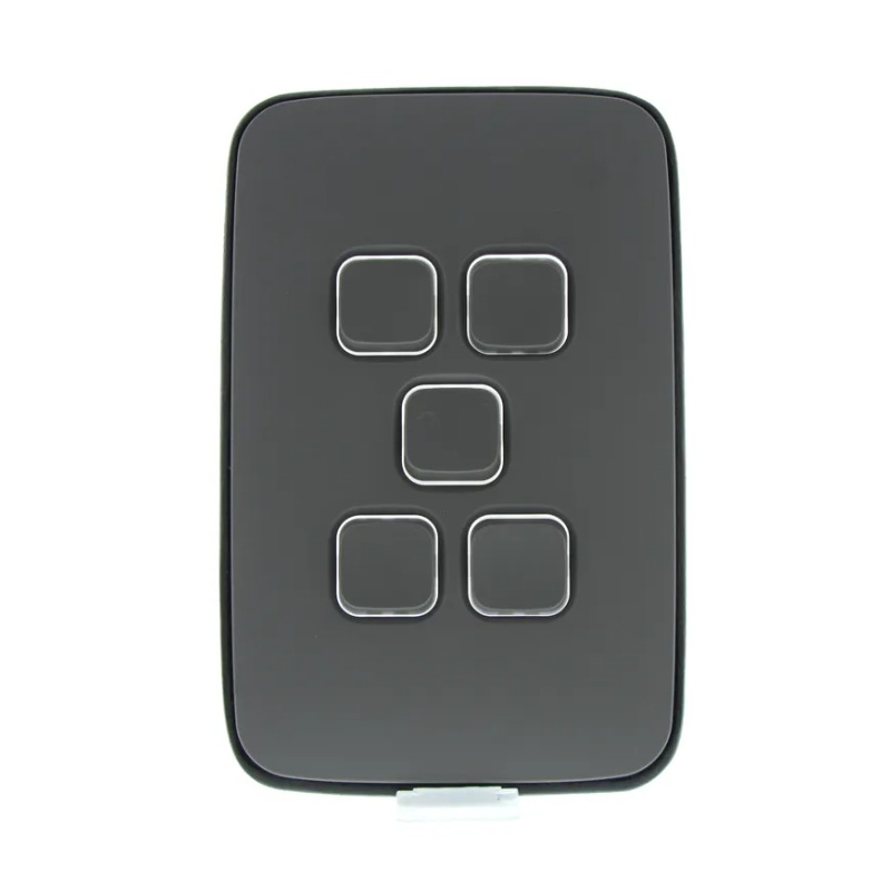 Buy Clipsal Iconic ASH GREY Essence Skin 5 Gang Switch Rocker - E3045C ...