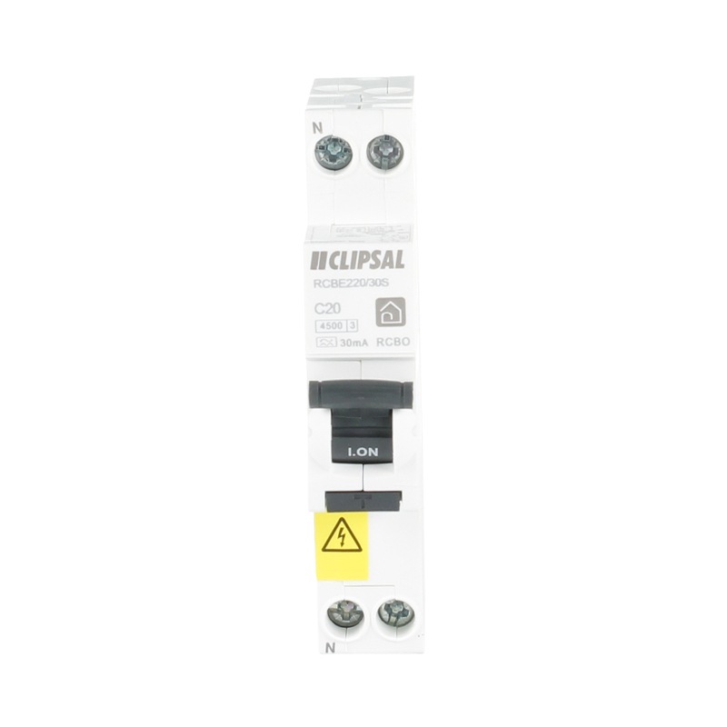 Buy Clipsal RCBE220/30S - 20AMP RCBO 1P+N 4.5kA Resi MAX - MyDeal